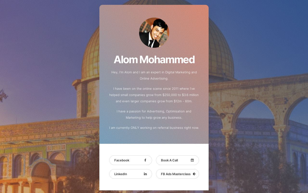 Alom Mohammed | Advertising Specialist & Media Buyer